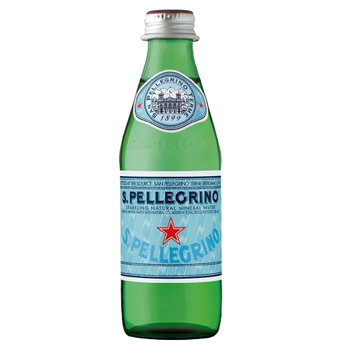 San Pellegrino Sparkling Natural Mineral Water GLASS (Crown Cap) 500ml/bottle (24 bottles per ...