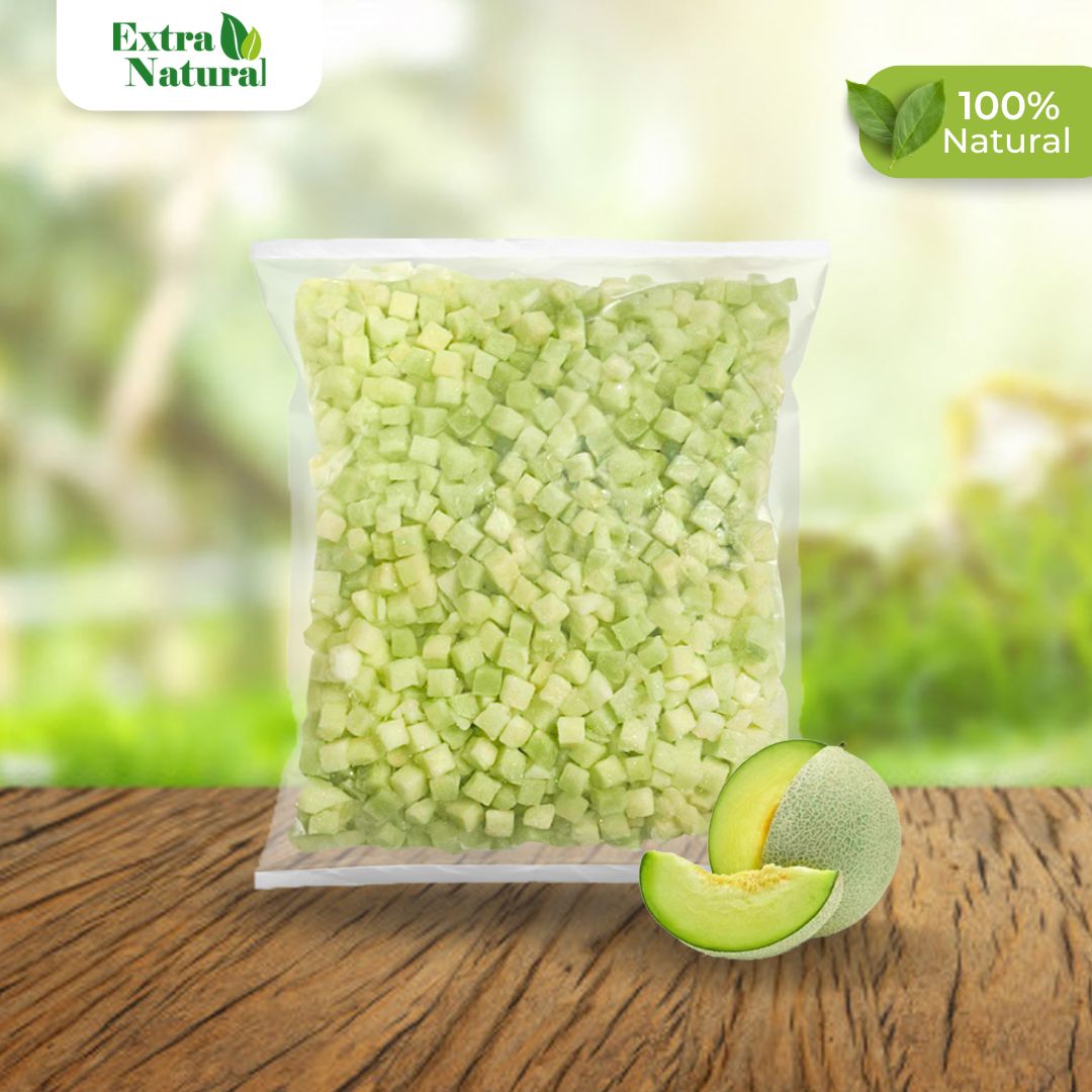 [Extra Natural] Frozen Honeydew Dice 500g/pack (sold per pack) — HORECA Suppliers | Supplybunny