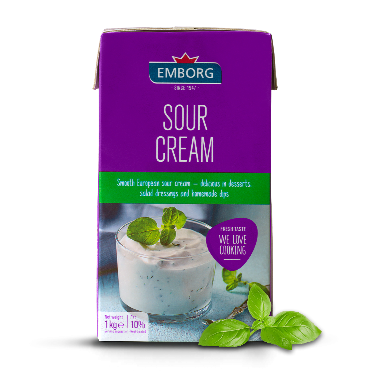 Emborg Sour Cream 1L (sold per pack) — HORECA Suppliers | Supplybunny