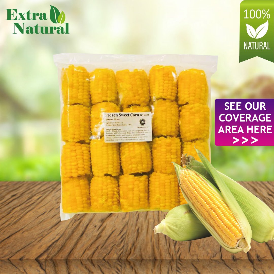 [Extra Natural] Frozen 5 Inch Sweet Corn Cob 4pieces/pack (20 packs per ...